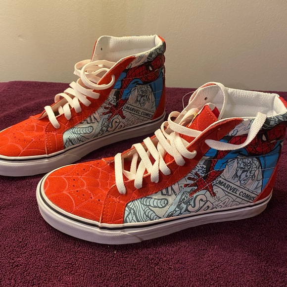 Vans | Shoes | Rare Marvel X Vans Spider Man High Top Shoes | Poshmark